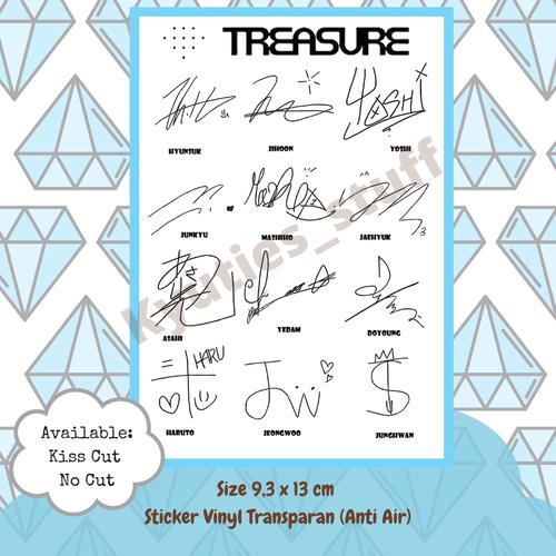 Jual Stiker TTD Treasure | Sticker Sign Treasure - kiss cut - Kab ...