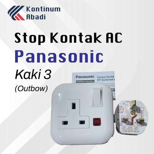 Jual STOP KONTAK / COLOKAN / SAKLAR LISTRIK AC KAKI 3 OUTBOW ...