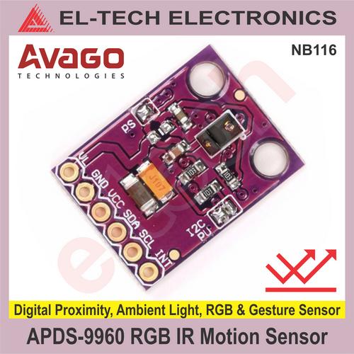 Jual APDS-9960 RGB Infrared Gesture Sensor Motion Direction Recognition ...