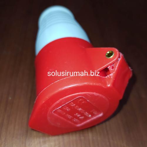 Jual STEKER INDUSTRI 4 LUBANG 16A FEMALE LISTRIK BESAR BODY BESAR 16 A ...