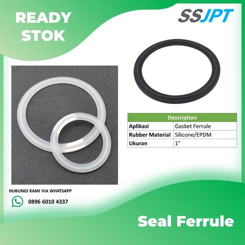 Jual Gasket silicone ferrule sanitary 1"(inch) Seal silikon ferrule ...