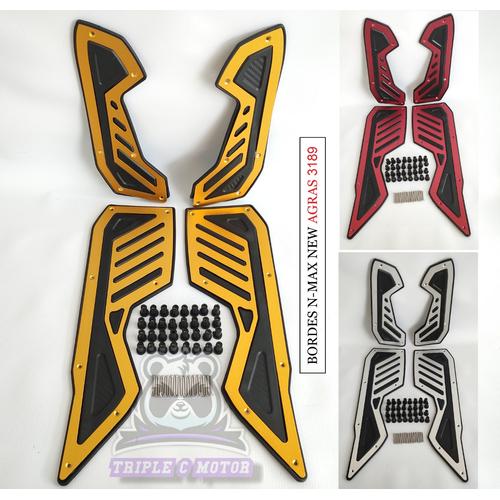 Jual LANTAI PLAT BORDES KARPET ALMINI NEW NMAX 2020 AGRAS - Merah ...