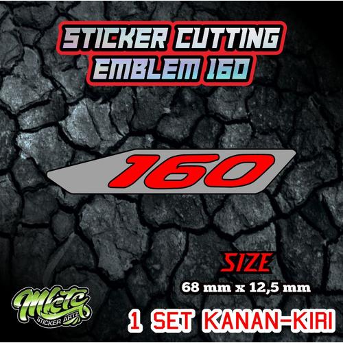 Jual stiker angka 160 untuk emblem pcx 160 - Kab. Pati - MKTCSTICKERART ...