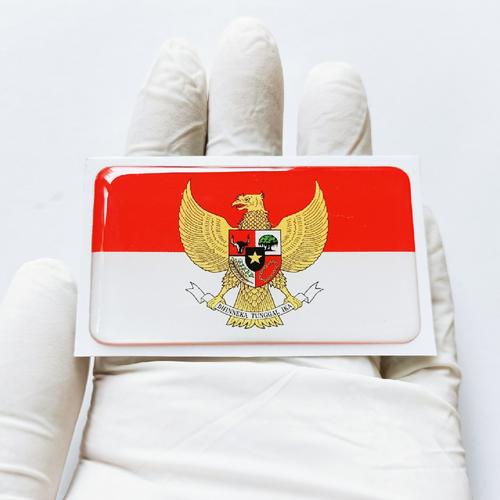 Jual Stiker Bendera merah putih 7x4cm Emblem Stiker timbul Indonesia ...
