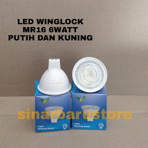 Jual LAMPU SOROT ETALASE/LEMARI HIAS/BUFFET LED MR16 "WING LOCK" 6W ...