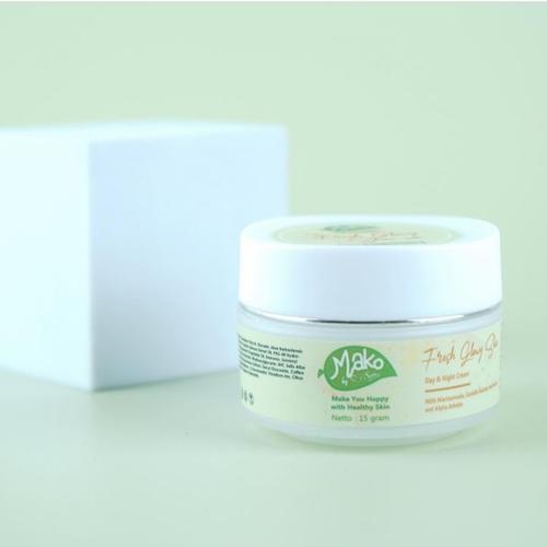 Jual Mako Day Cream Night Fresh Glow Mako by series - mako sleep mask ...