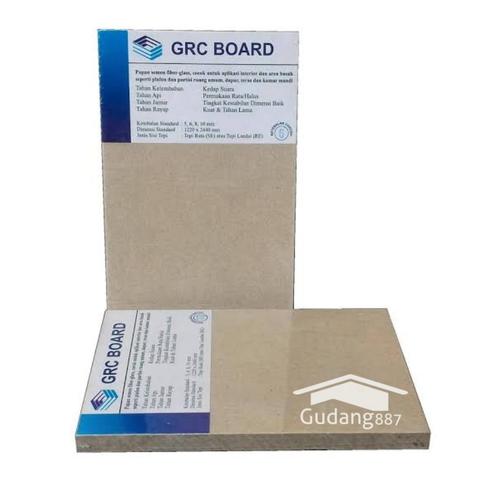 Jual GRC Board 5 mm / Papan GRC / Fiber Semen / GRC Board / 1.22 X 2.44 ...