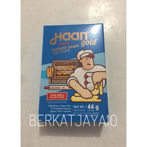 Jual Haan Gold Instant Yeast Ragi instan sachet 1 pak isi 4x11 gr HALAL ...