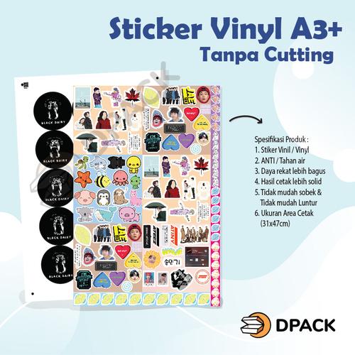 Jual Cetak Stiker VINYL A3+ | Stiker Label kemasan (only print) - Vinyl ...