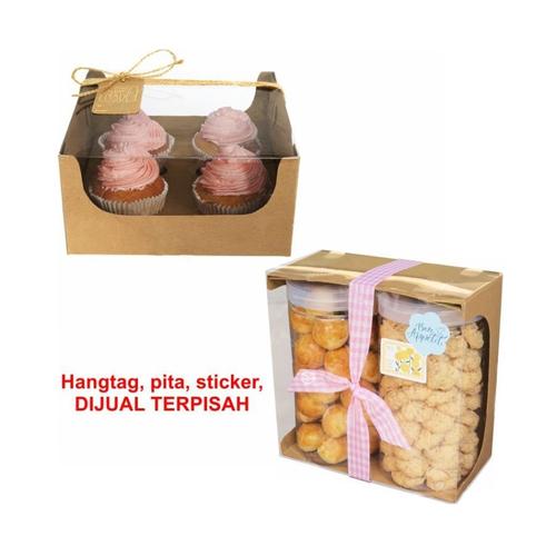 Jual box cupcake kemasan kotak packing dus hampers mika transparan isi ...