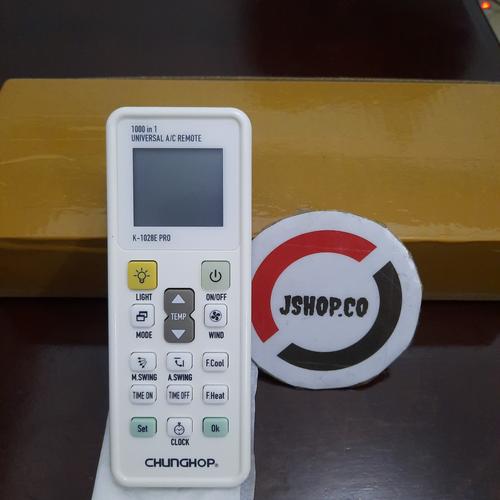 Jual REMOTE/REMOT AC CHUNGHOP K-1028E PRO/K1028E ALL MEREK UNIVERSAL ...
