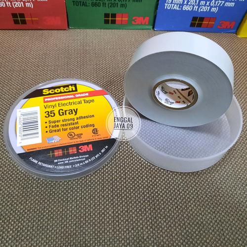 Jual Isolasi Listrik 3M Scotch 35 Gray Original 19mm x 20,1m x 0,117mm ...