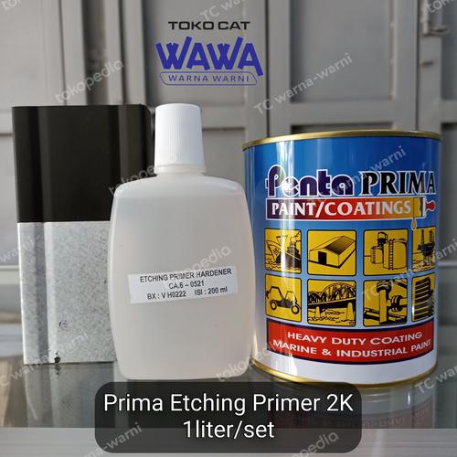 Jual Cat dasar galvanis baja ringan etching penta prima 1liter - Hitam ...