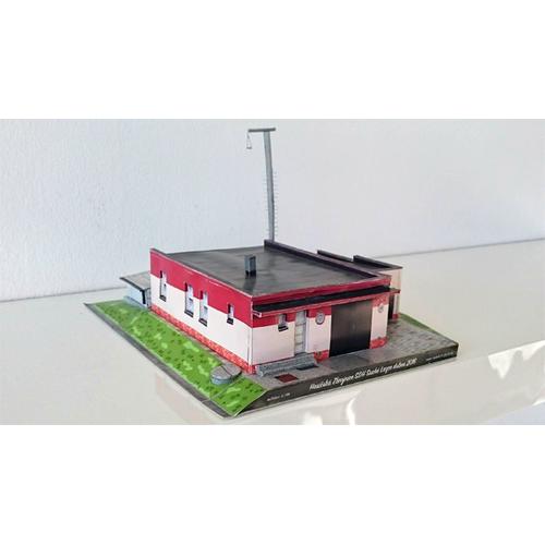 Jual DIY Papercraft Lembar Pola Diorama Gedung Pemadam Kebakaran Czech ...