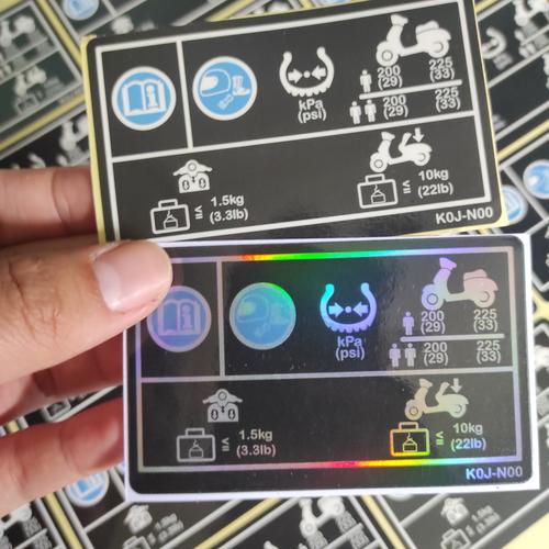 Jual STICKER PRINTCUTT WARNING MOTOR MATIC SCOOPY BEAT VARIO VESPA ...