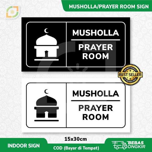Jual SIGN STICKER LABEL MUSHOLA+MDF 1530 Rambu Safety/Papan Tanda ...