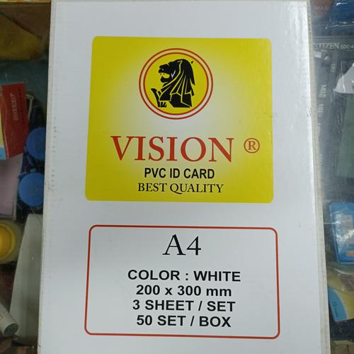 Jual Kertas PVC Bahan ID Card Instan 50 set Amanda - Merk Amanda ...