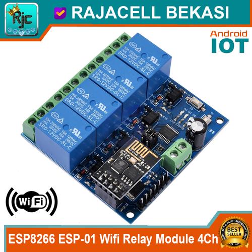 Jual ESP8266 ESP01 Wifi Relay IOT Smart Home Remote Control Switch via Wifi - 4 Channel - Kota ...