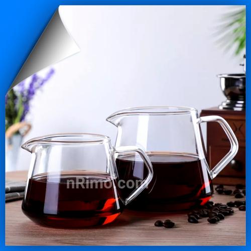 Jual Pitcher Kaca Coffee Server Kopi V60 Tahan Panas Teh Glass Pot Tea ...