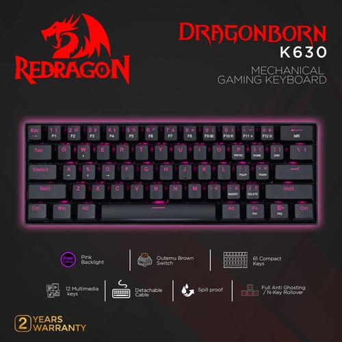 Jual Redragon Mechanical Gaming Keyboard DRAGONBORN - K630 - Jakarta ...