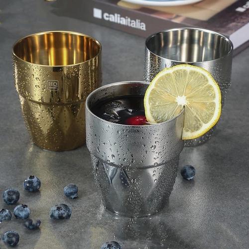 Promo Gelas Stainless Steel 304 Double Wall 330ml Desain Elegan Anti ...