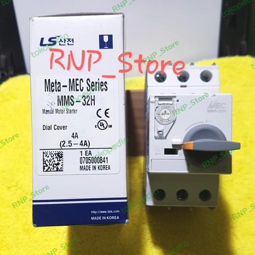 Jual LS manual motor starter 4A (2.5-4A) Meta - MEC Series MMS-32H ...