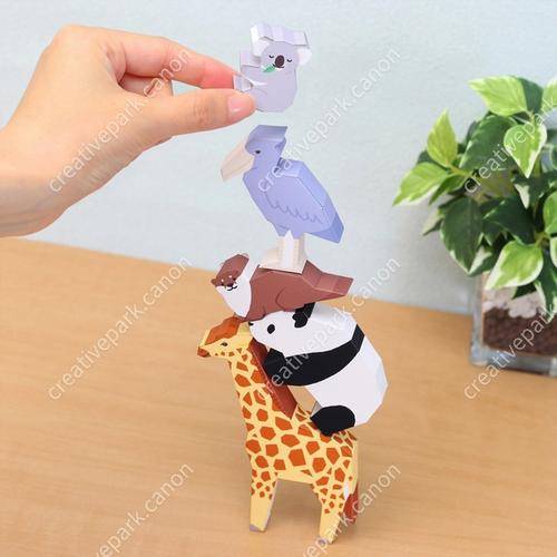 Jual Animal building blocks Popular at the zoo Papercraft - Kab. Bekasi ...