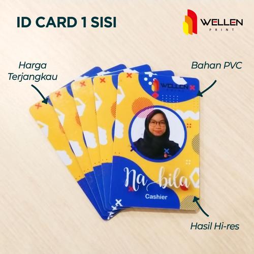 Jual Cetak Kartu Id card Custom 1 muka / Print Idcard 2 Sisi - Id Card ...