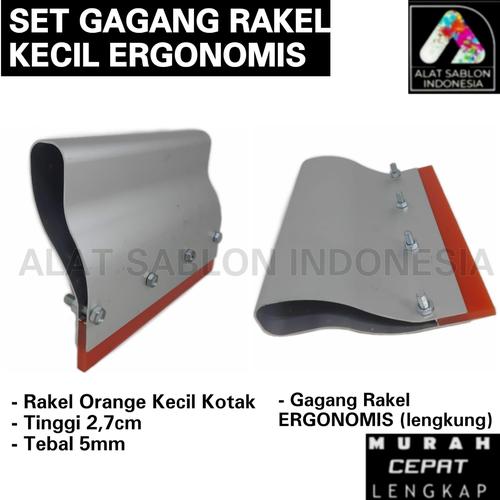 Jual SET GAGANG RAKEL KECIL ALUMUNIUM ERGONOMIS 5CM+ RAKEL 27MMX5MM ...