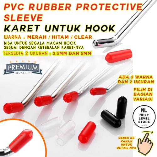 Promo Rubber Protective Sleeve Hook Cantolan Besi Pelindung Stoplock Karet - Merah, 3,5mm - Kota ...