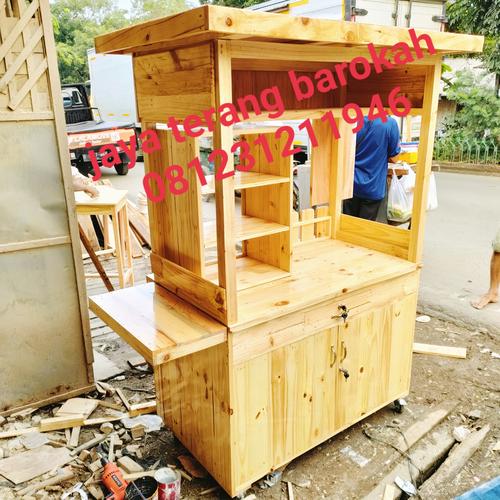 Jual gerobak sate taichan booth / booth gerobak murah / gerobak roti ...