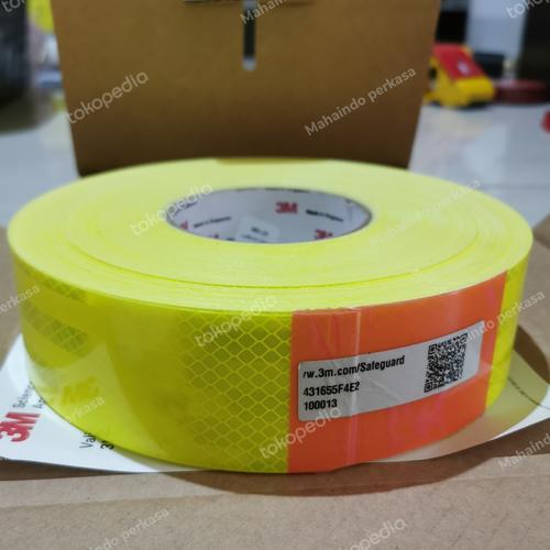 Jual Stiker yellow green / Sticker Reflective Scotchlite / Reflector ...