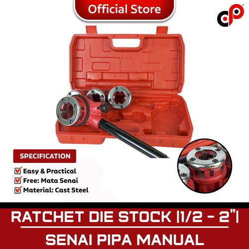 Jual Senai Pipa Manual| Ratchet Die Stock| 1/2" - 1 1/4 "| 1/2 - 2"| 60 ...