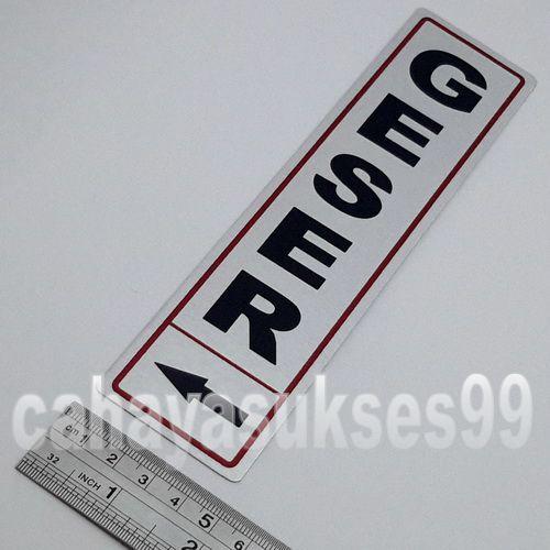 Jual Sticker Plat Anodizing Aluminium Sign Board Sticker Label Pintu ...