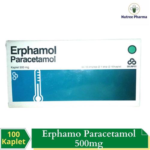 Jual Erphamol Paracetamol 500mg Box isi 100 Kaplet - Kota Surabaya ...
