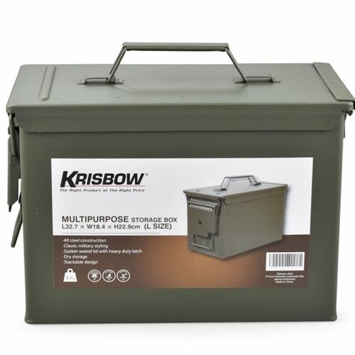 Jual Krisbow kotak penyimpanan besi serbaguna/box army/kotak tentara ...