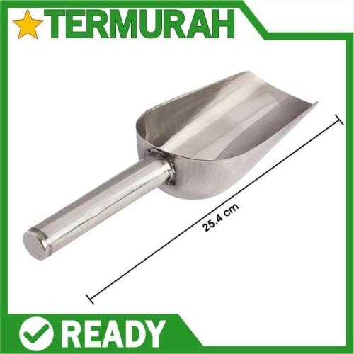Jual Sendok Skop Es Batu Stainless 10" / 25CM Beras Gula Biji Kopi 10 ...