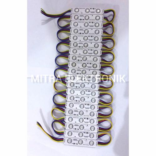Jual LAMPU LED MODULE RGB 3 MATA SAMSUNG/LED MODUL 12 VOLT RGB WARNA ...