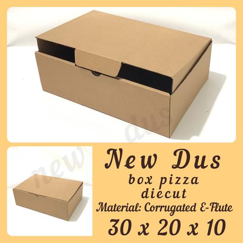 Jual corrugated Box 30x20x10 kotak karton kardus packing diecut/pizza ...