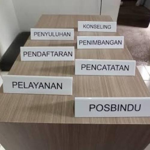 Jual akrilik meja nama table pendaftaran segitiga - Kota Surabaya ...