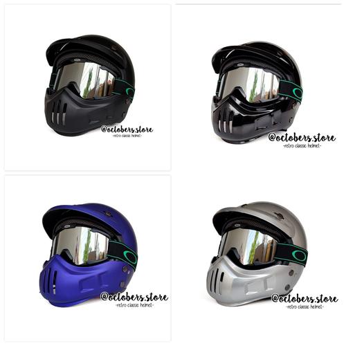 Jual HELM CAKIL MODULAR (HALF FACE / FULL FACE) + GOGGLE CROSS - HELM ...