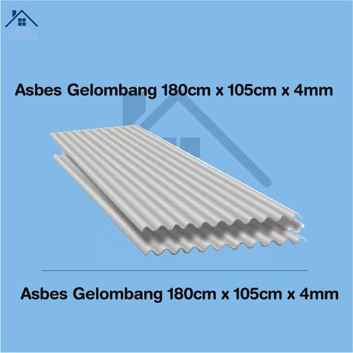 Jual ASBES GELOMBANG | ASBES GELOMBANG 180cm x 105cm x 4mm - Jakarta ...