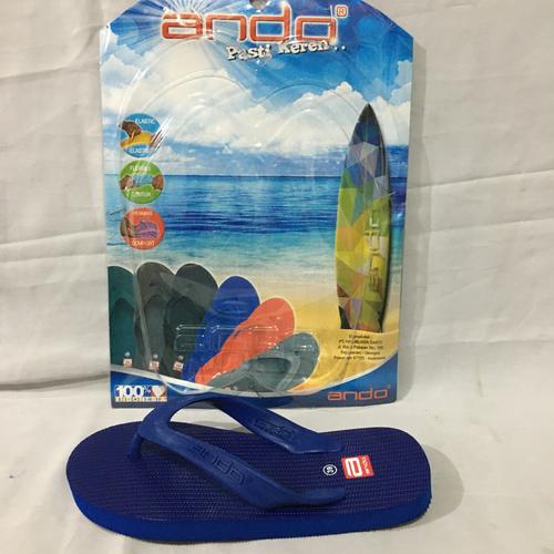 Jual Sandal jepit flip flop ANDO HAWAI - Royal blue, 41 - Kota Bandung ...