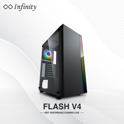 Jual Casing INFINITY FLASH V4 Tempered Glass - ATX, mATX Gaming Case ...