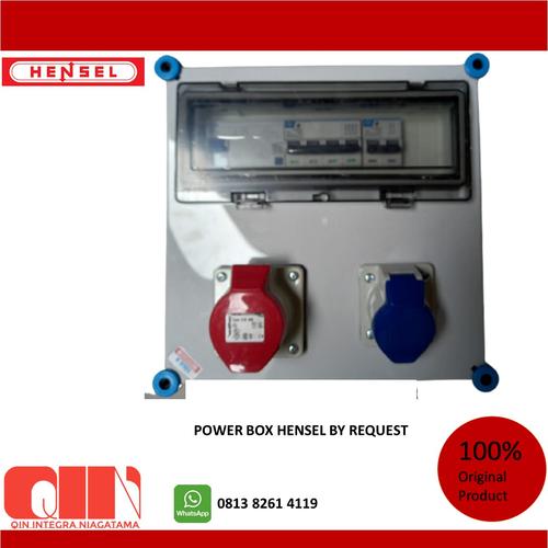 Jual BOX POWER SOCKET HENSEL 2 RECEPTACLE 220V , 380V RCCB+MCB CUSTOM ...