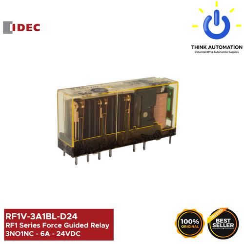 Jual IDEC Force Guided Relay 24V DC 4 Pole | RF1V-3A1BL-D24 Similar ...