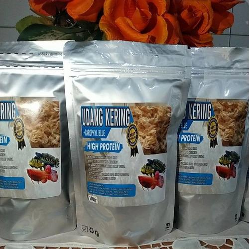 Jual Udang Kering 100gr(+Carophyl Blue)Pakan Ikan Chana,Arwana,Louhan ...