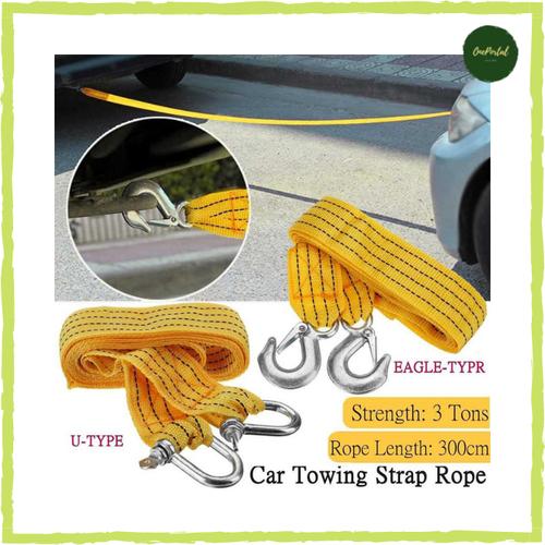 Jual Tali Derek Mobil Emergency Tow Rope U-Type - 3M - Kuning U Type ...