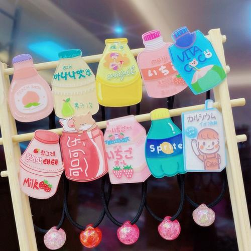 Jual Kuncir Rambut Poni Sprite Yakult Peach Milk Vita Jepit Kunciran ...