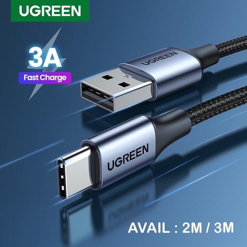Jual Ugreen USB 3.0 Type C Cable Nylon Braided Upgraded USB C Cable 2m ...